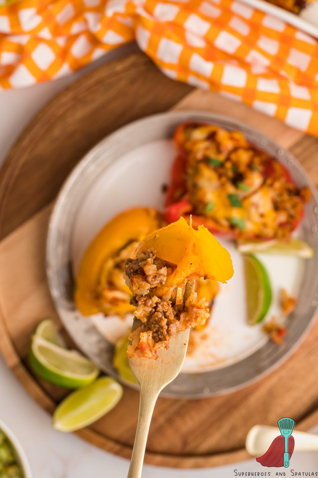 Taco Stuffed Peppers - Superheroes and spatulas