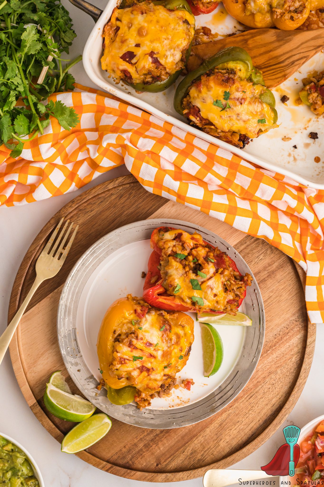 Taco Stuffed Peppers - Superheroes and spatulas
