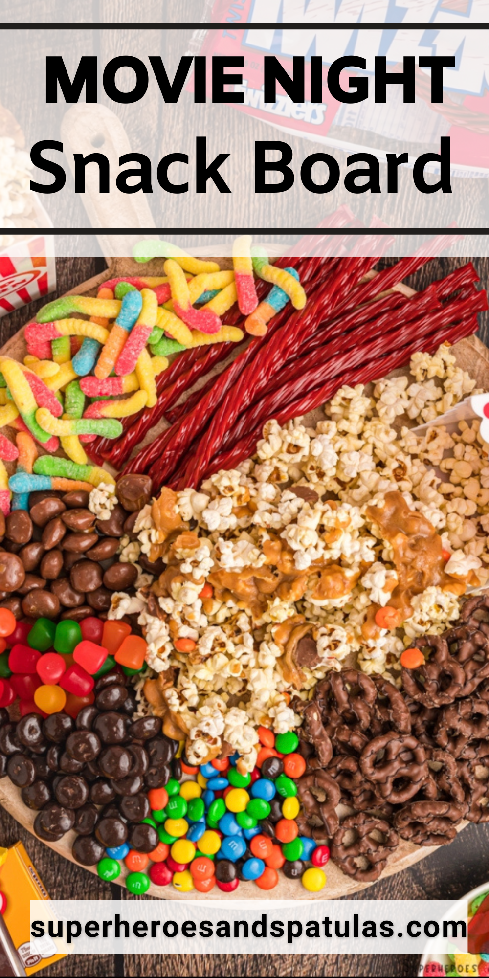 Movie Night Snacks Board - Superheroes and spatulas
