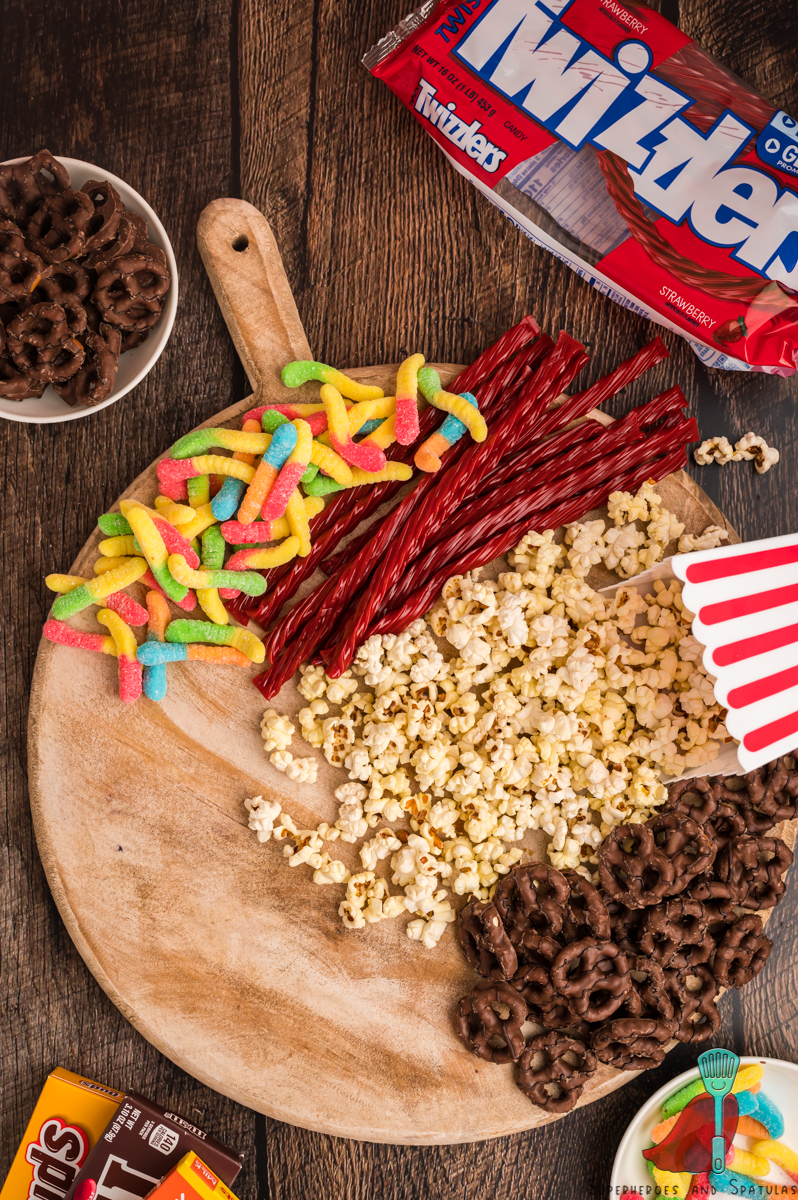Movie Night Snacks Board - Superheroes and spatulas